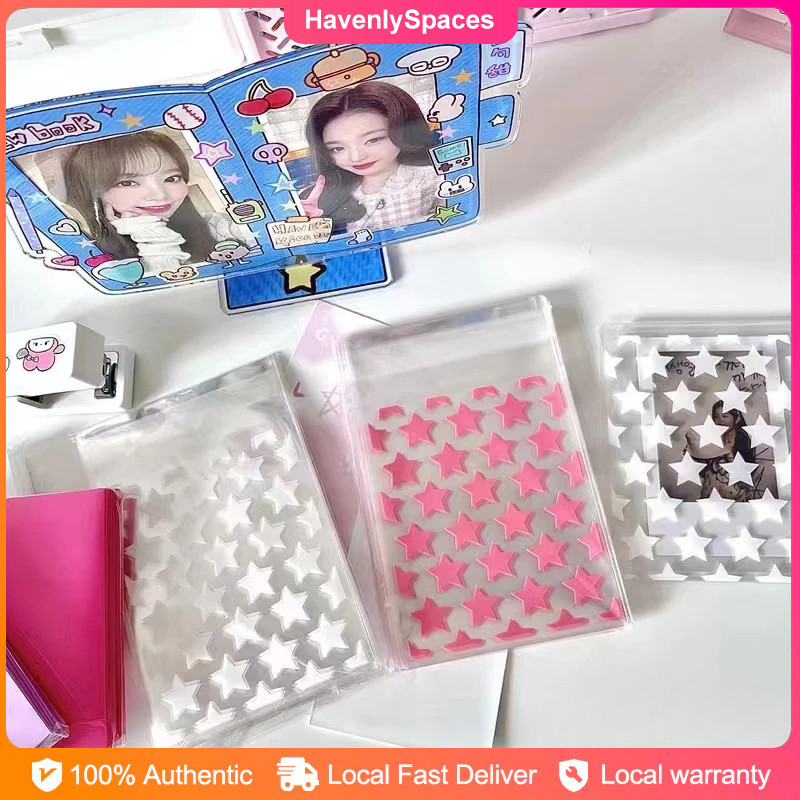 50Pcs Star Self Sealed Packaging Idol Album Gift Bag Transparent DIY ...