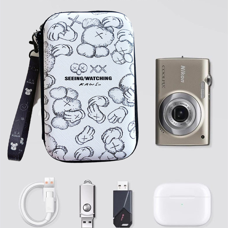 Cute Kaws For Canon PowerShot G7 X Mark III CCD Camera Storage Bag Big ...