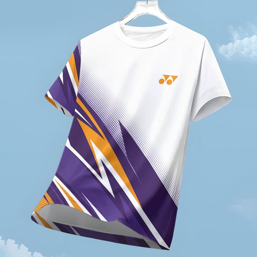 Summer Outdoor Breathable Men's Sports Tops Short-Sleeved Badminton ...