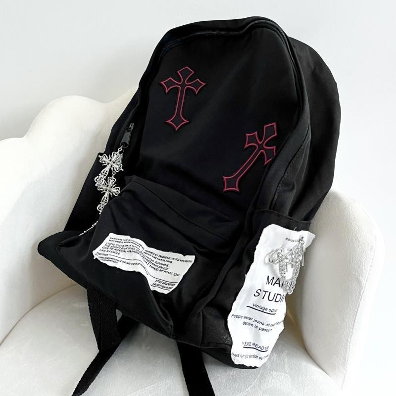 Men Women Backpack High School Student Cross Y2K Cool School Bag ...
