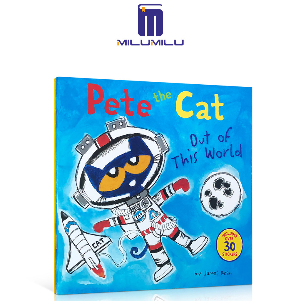 milu Picture Book Pete the Cat Out of This Worldj Sticker Book Story ...
