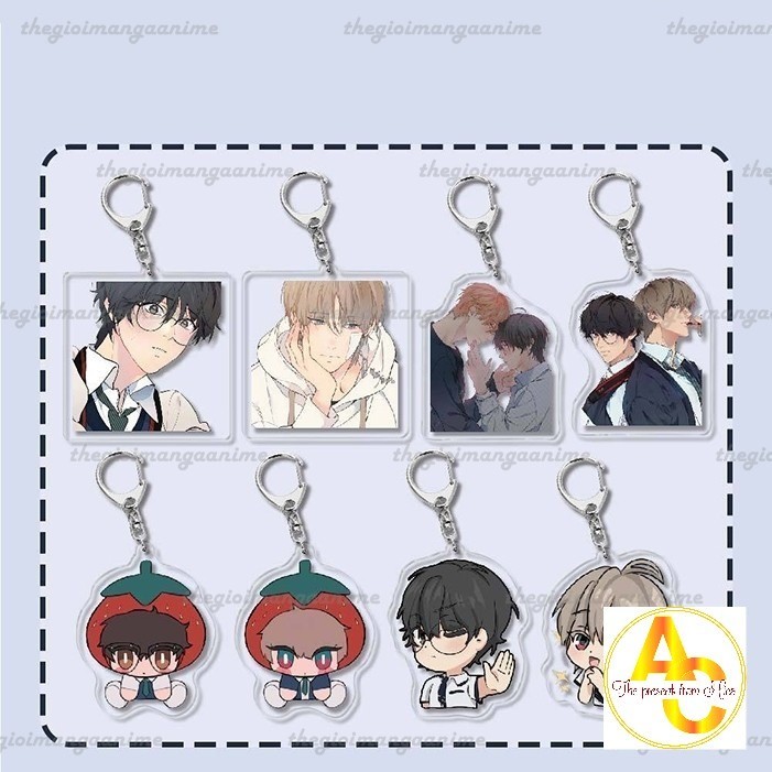 Lost AMONG THE CLOUD keychain printed with BL boylove anime mica in ...