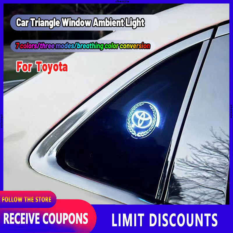 High quality 1 pcs Universal Car Triangle Window Ambient Light ...