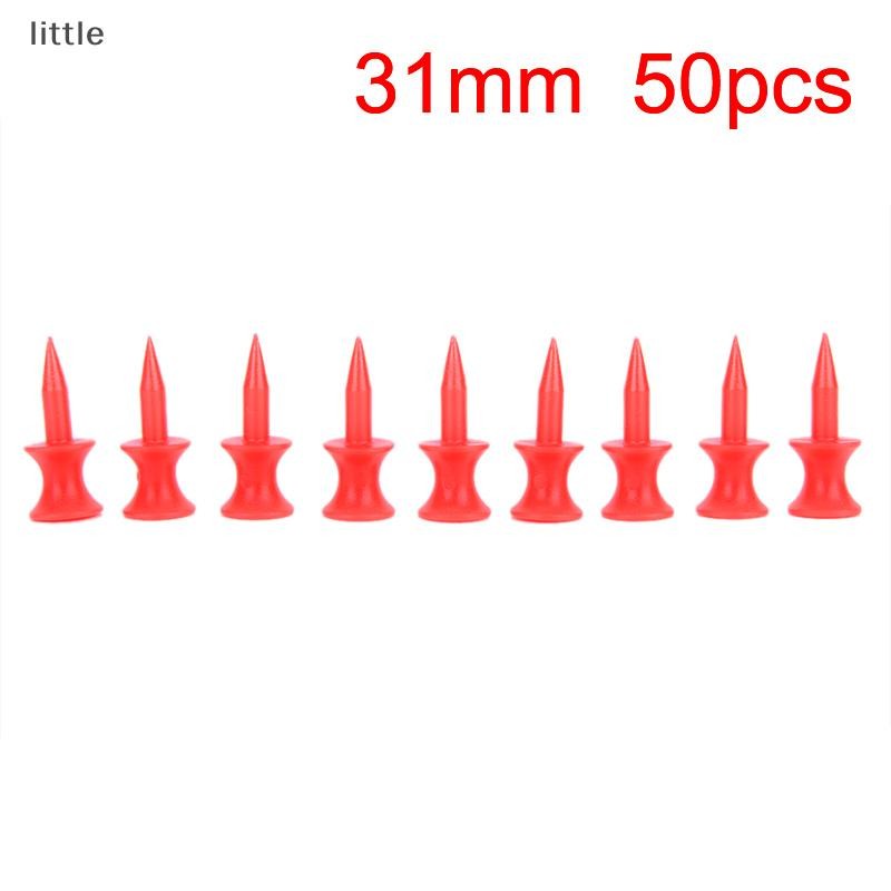 phlittle 50 Pcs Red Golf Tee Sport Double-deck Golf Ball Tees 31MM ...