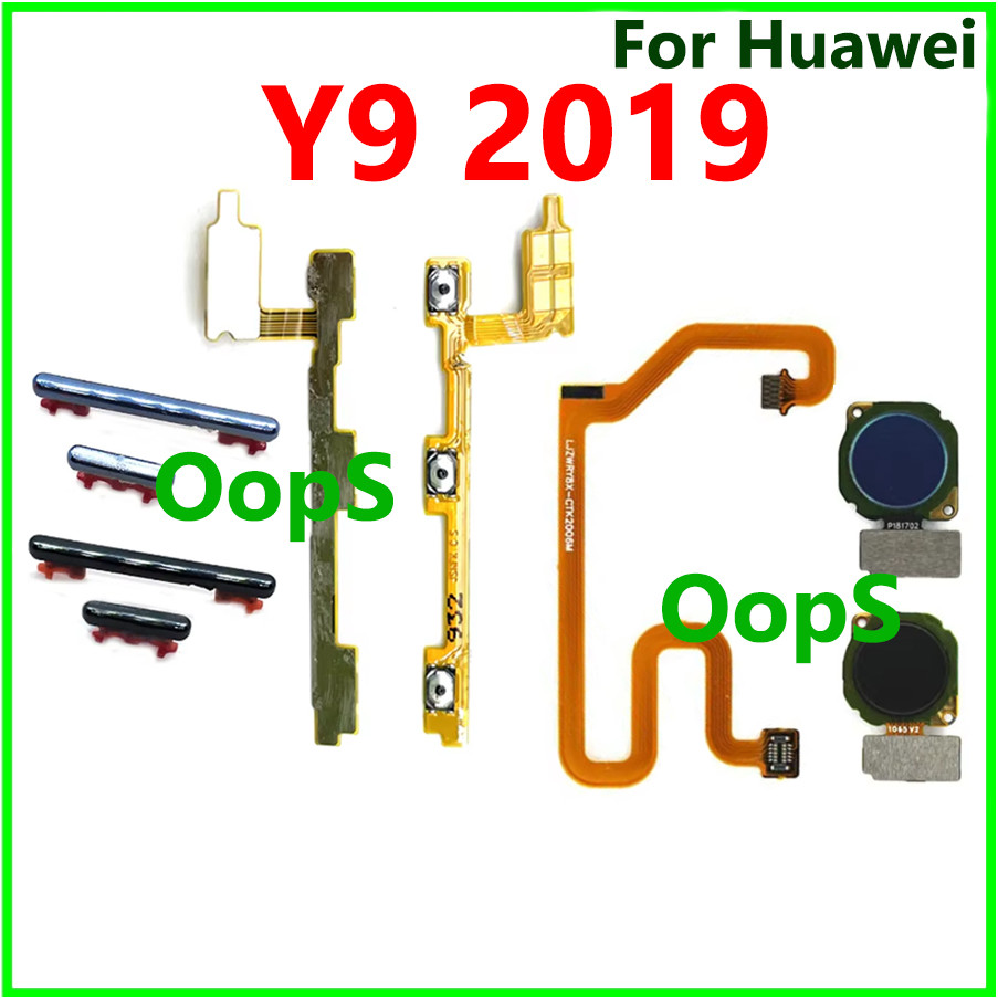 Power on off volume button flex For huawei Y9 2019 Fingerprint key ...