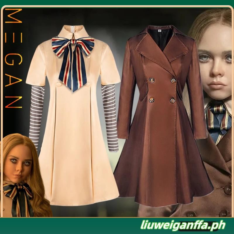 Megan M3GAN Cosplay Costume Dress M3GAN Full Set Outfit for Girls and ...
