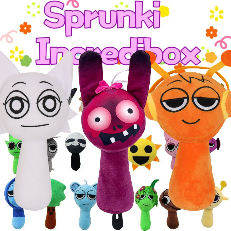 Sprunki Incredibox Plush Christmas Gift Sprunki Toys Wenda Gray Pinki ...