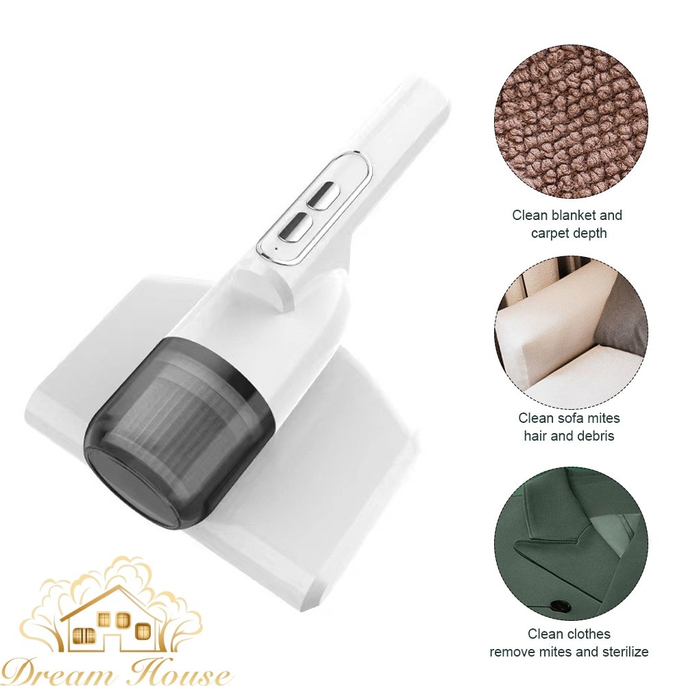 Handheld Mite Remover Rechargeable Dust Remover Wireless Vacuum Cleaner ...
