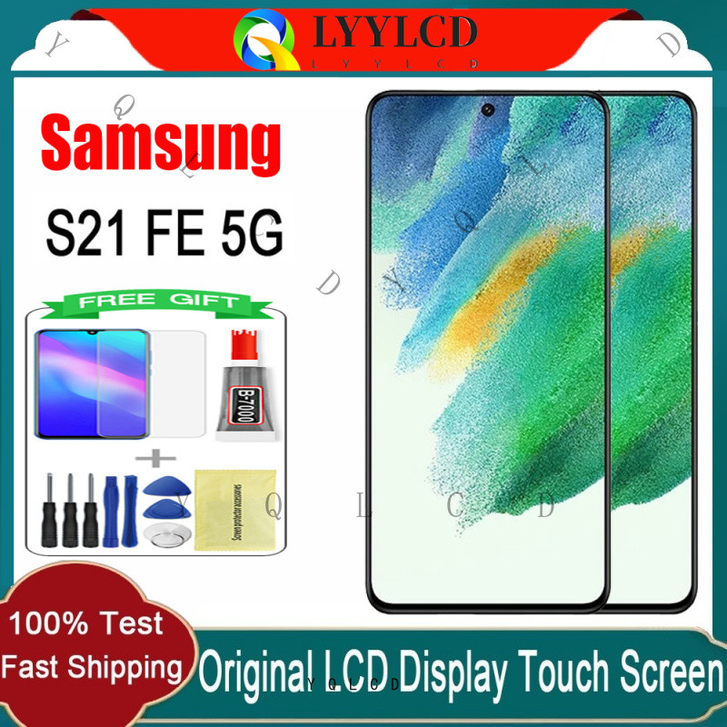 Original AMOLED Samsung Galaxy S21 FE 5G LCD Display Touch Screen With ...