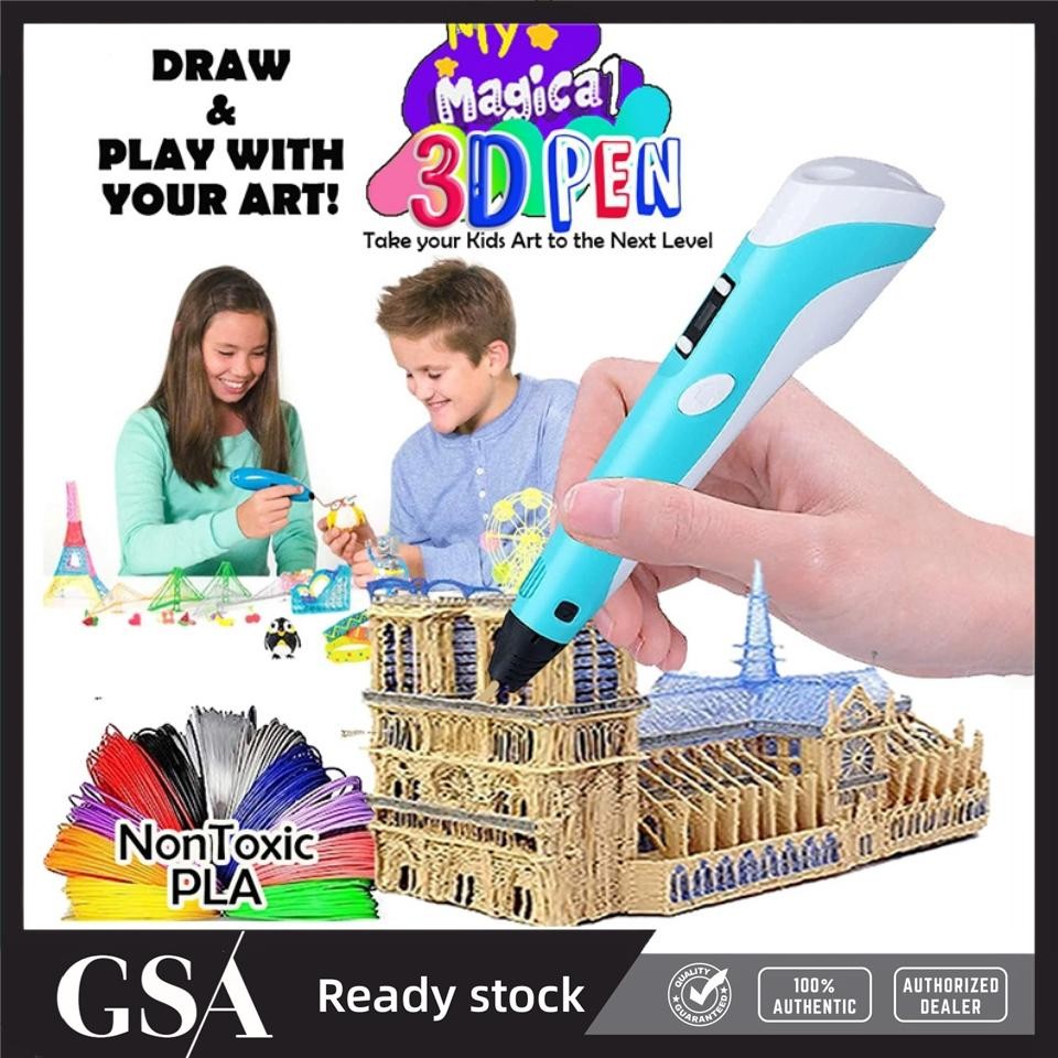 3D Pen Digital Display Intelligent Printing Pen Making Doodles Graffiti ...