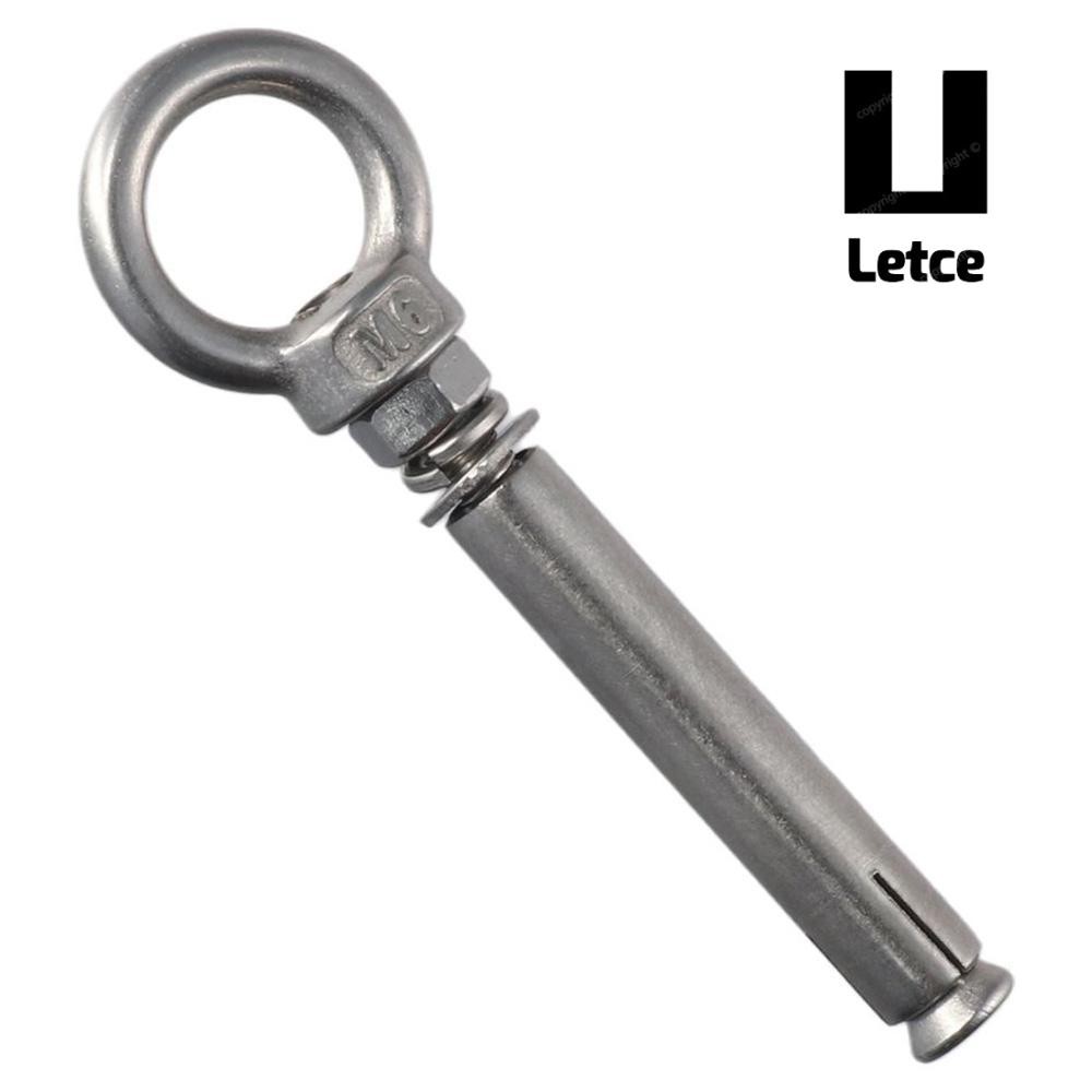 LETCE 1/5Pcs Ring Lifting Fastener, Silver Stainless Steel Expansion ...