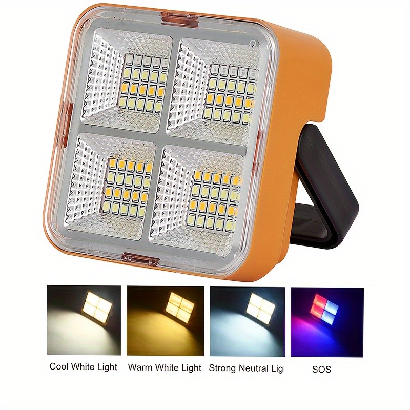 Solar LED Camping Lantern - IP65 Waterproof & USB-C Rechargeable 1000LM ...