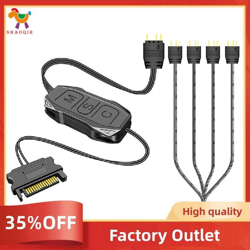 Hot Sale COOLMOON 5V 3Pin to SATA ARGB Mini Adapter ARGB Controller ...
