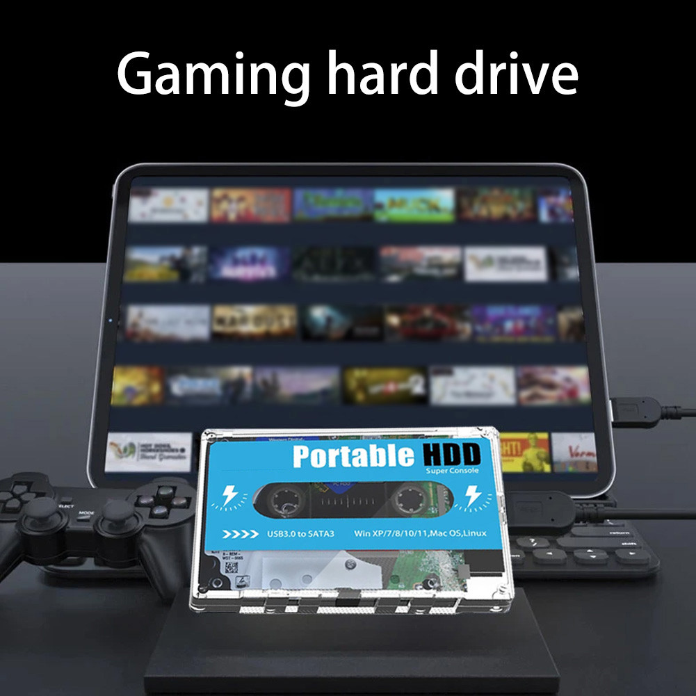 [Sunfayss.ph] 500G HDD Plug and Play Mobile Game Hard Disk Batocera Retro Disk Gaming Console ...