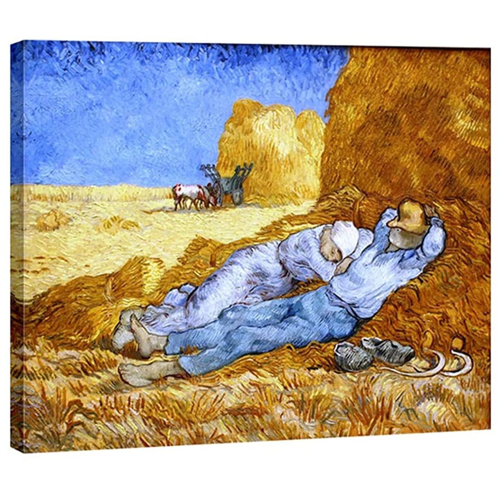 Popular Poster Noon By Vincent Van Gogh Famous Paintings Classic Canvas ...