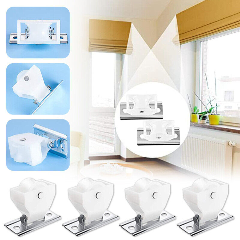 4/8PC Cord Lock Mechanism Bamboo Roller Blind Curtain Pulley Roman ...