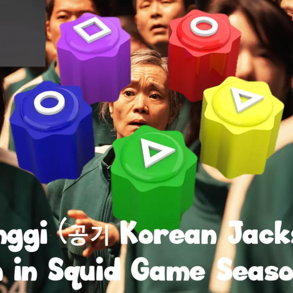 Squid Game 2 Gonggi Stones Korean Games Traditional Stone Catching 3D ...