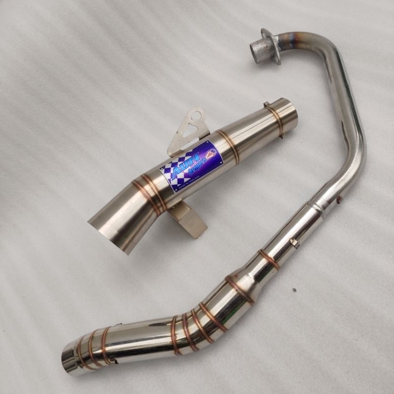 AUN SUPER OPEN PIPE 51MM CANISTER TUBE TYPE 1SET for Tmx 125 Tmx 155 ...