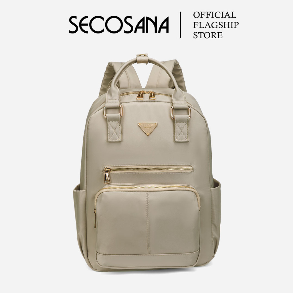 SECOSANA Criza Plain Simple Casual Laptop Backpack | Shopee Philippines