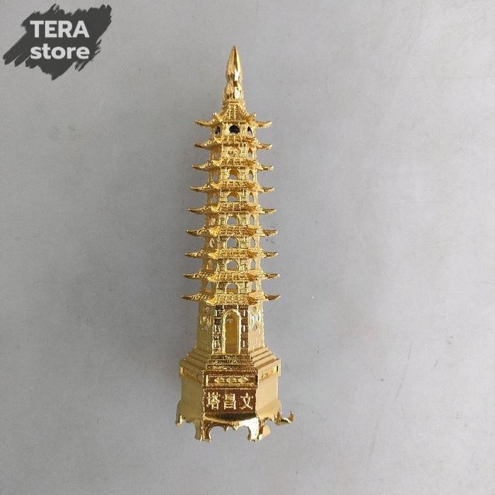Pagoda wen change ta miniature pagoda feng shui feng shui | Shopee ...
