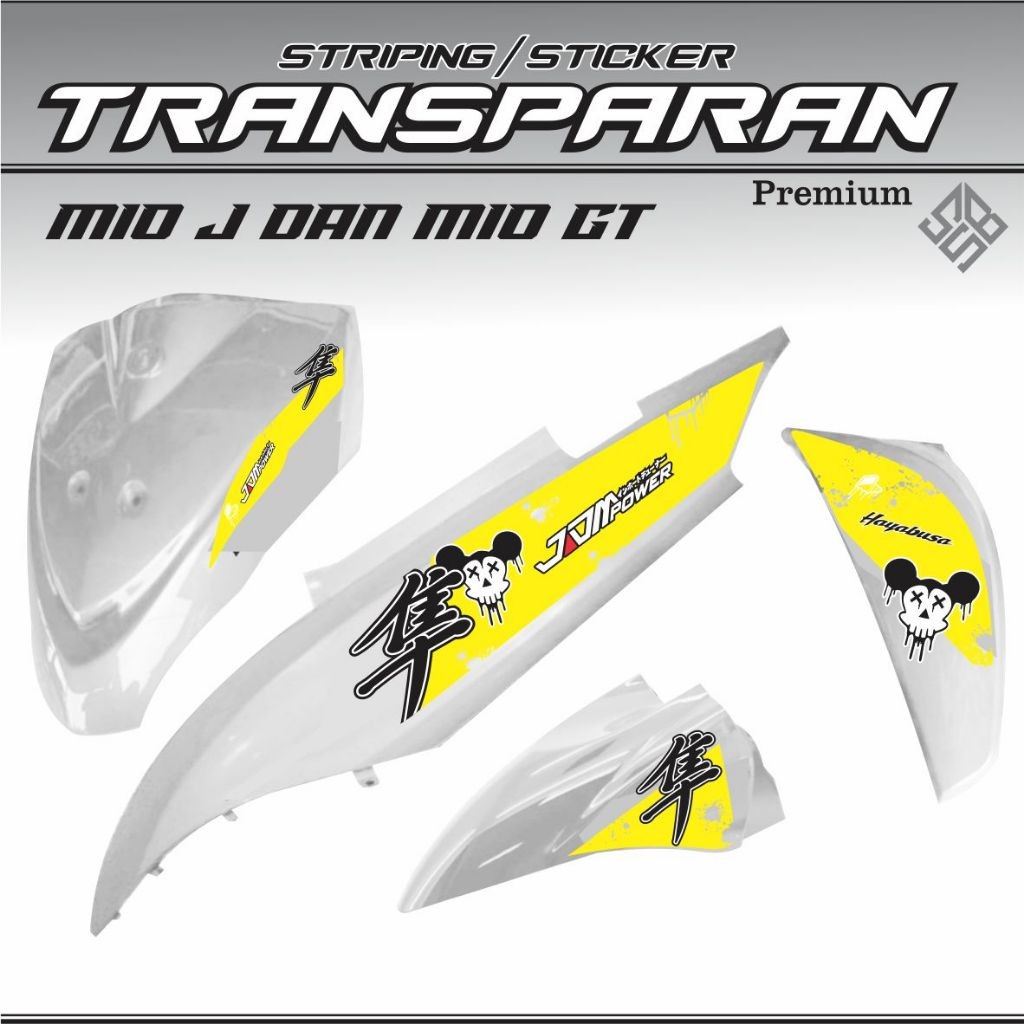 MIO J STRIPING TRANSPARENT?/ MOTO MIO J/GT CLEAR B22 NEW TRANSFARAN ...
