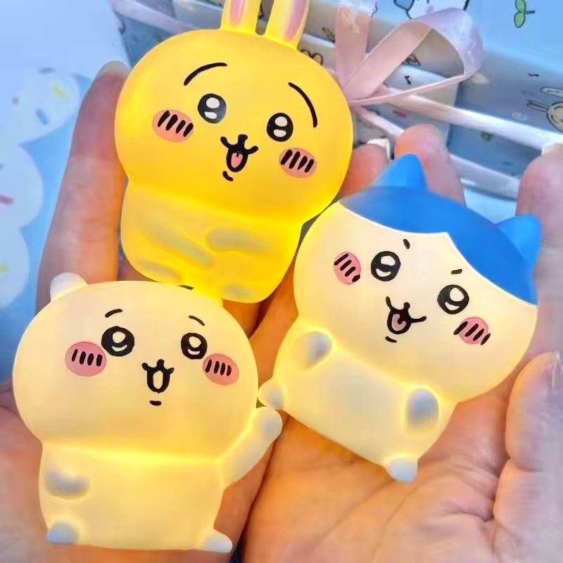 Chiikawa Night Light Luminous Children's Toy Bedside Lamp Anime Cartoon ...