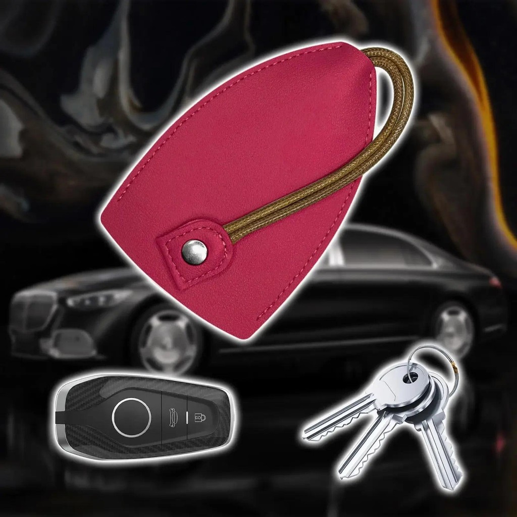 Creative Pull-Out Key Case Cover Leather Large-Capacity Key Sleeve ...