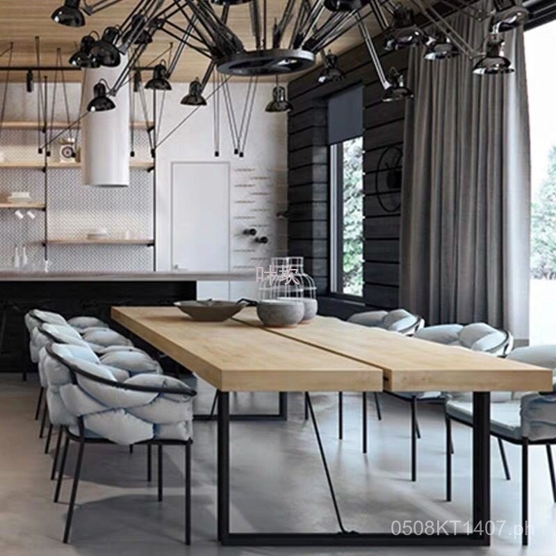 K Cage1Nordic Solid Wood Conference Table Workbench Rectangular ...