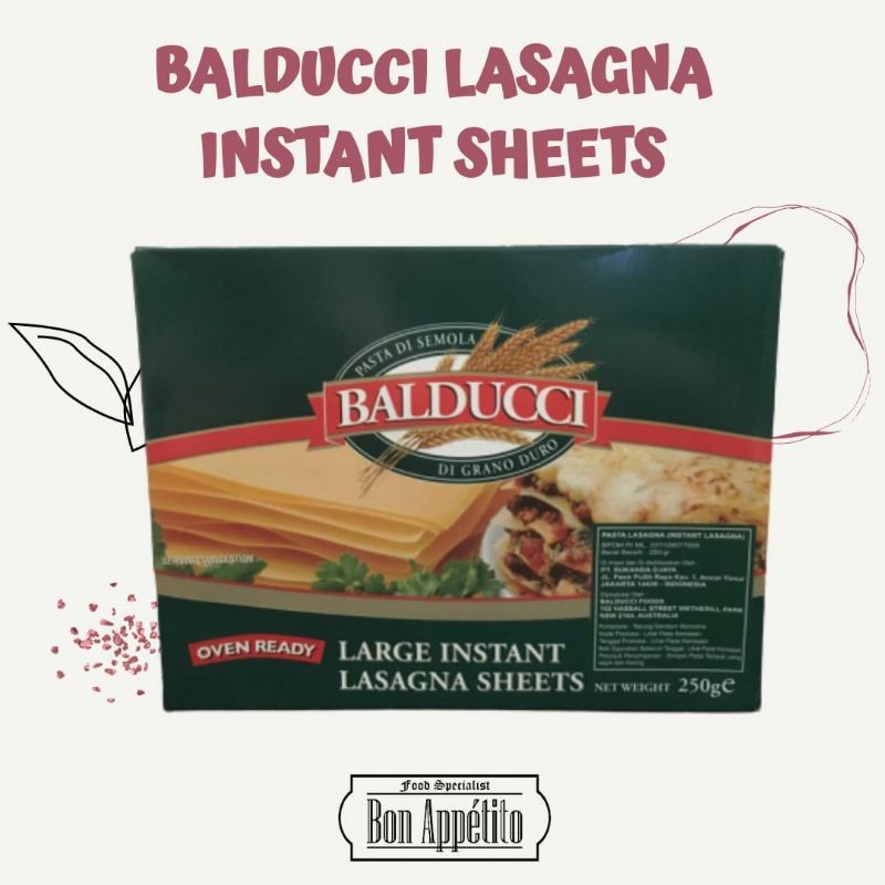 [SDW] pekanbaru/READY STOK BALDUCCI LARGE INSTANT LASAGNA SHEETS 250 GR ...