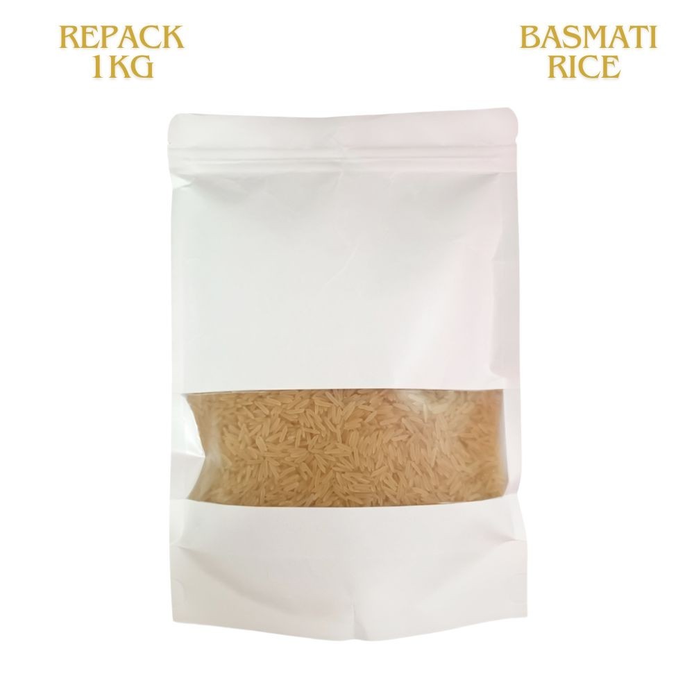 Repack 1kg Basmati Rice slender-grained aromatic rice & Furtune Chakki ...