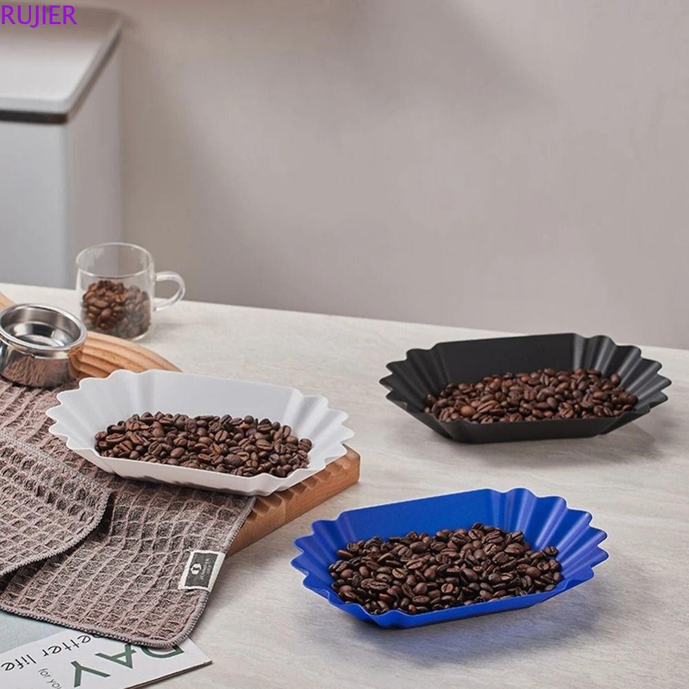 RUJIER Coffee Bean Tray, Plastic Oval Sample Display Tray, Coffee Bean ...