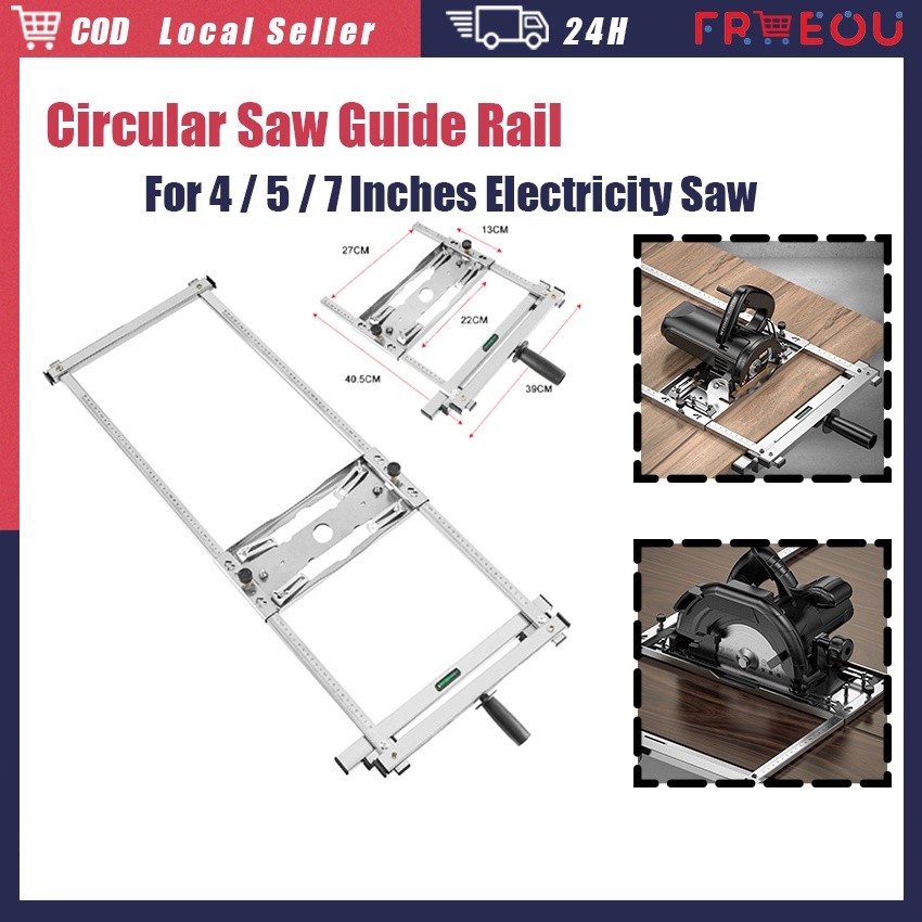 4-5/7 Inches Adjustable Cutting Machine Saw Guide Rail Multi-functional ...
