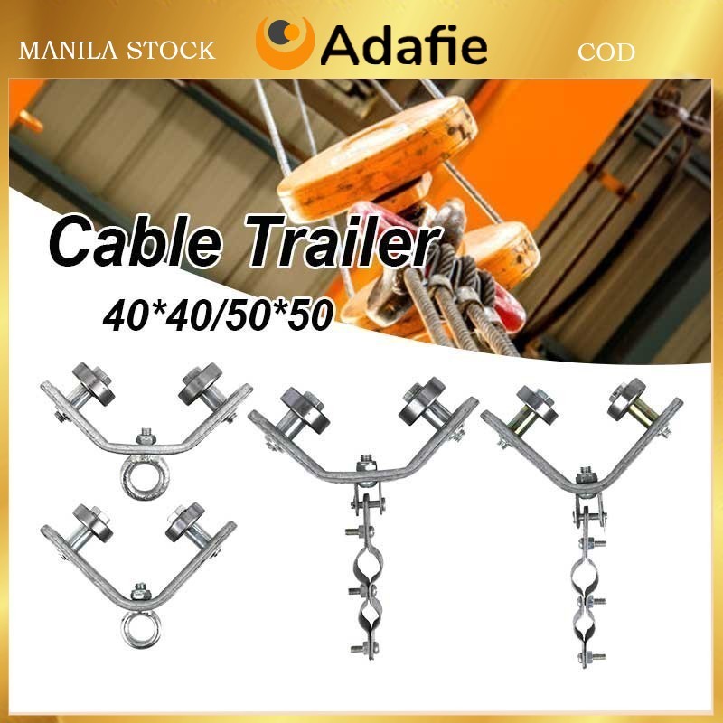 40/50 Hanging Cranes Angle Steel Track Pulley Cable Trailer Pulley ...