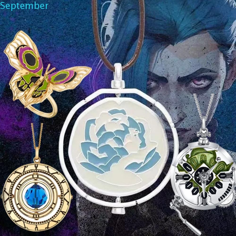 SEPTEMBER Jinx Ekko Necklace Ring, Game LOL League of Legends Necklace ...