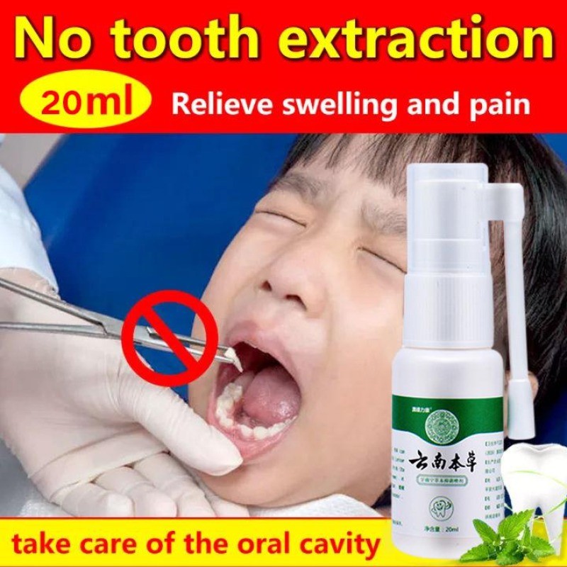 Toothache Spray 20ml Pain Relief Plant Extracts Hormone Free Toothache ...