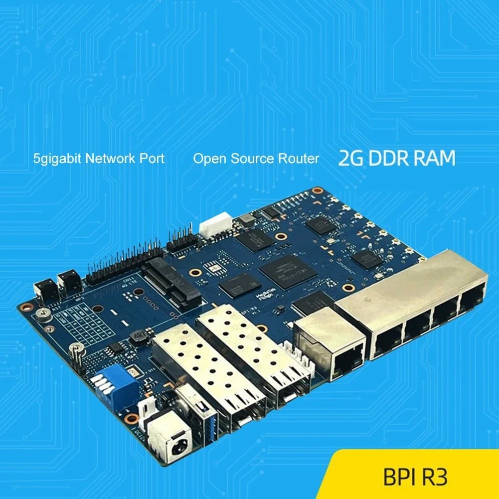 For Banana Pi BPI R3 Router Board 2G Ram+8G EMMC MTK MT7986 Gigabit ...