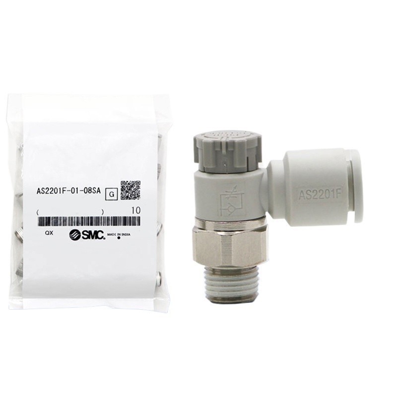 ↥SMC Pneumatic Throttle Speed Valve Joint AS1201F/2201F-M5/01/02-04A/06A/08SA Cylinder | Shopee ...