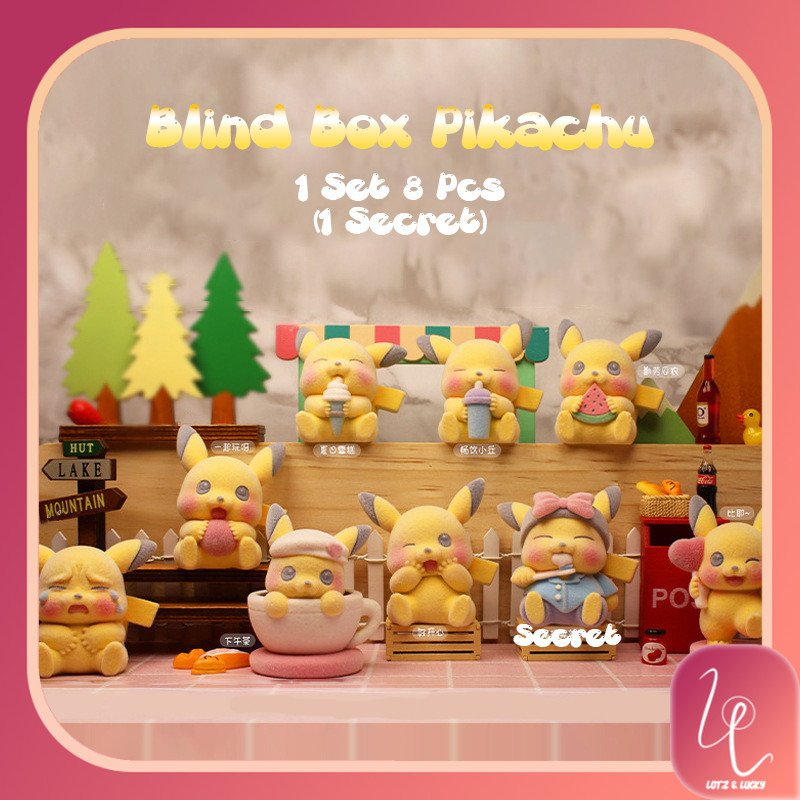 Blind Box Pikachu Buy 1 Box gets 8 Different Pokemon Secret Blind Box ...