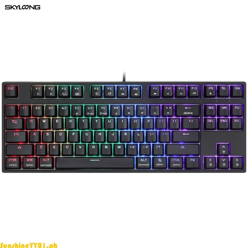 SUN SK87 Wired Mechanical Gaming Keyboard Compact 87 for Key LED ...