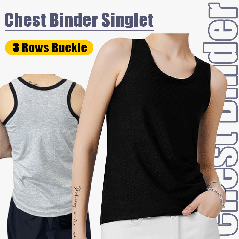 Janest Breathable Breast Binder Non Bandage Chest Breast Plus Size Vest ...