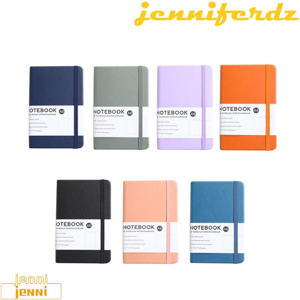 JENNIFERDZ A6 Mini Notebook, Strap Notebook Memo Diary Planner Pocket ...