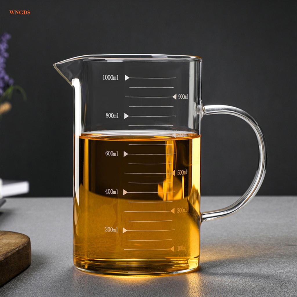 Borosilicate Glass Measuring Cup Liquid Glass Cup Clear ScaleContainers ...