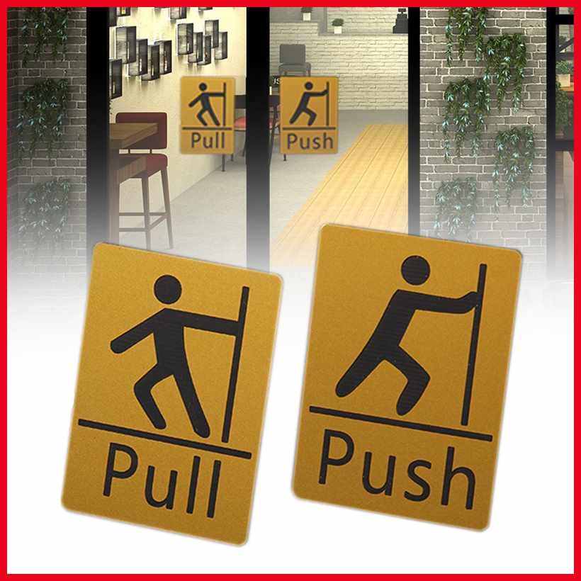 2pcs/X.Push{l?Pull_F:Door%L:Sign%H:Stickers%O:Gold%FS:Back$TZ/Adhesive ...