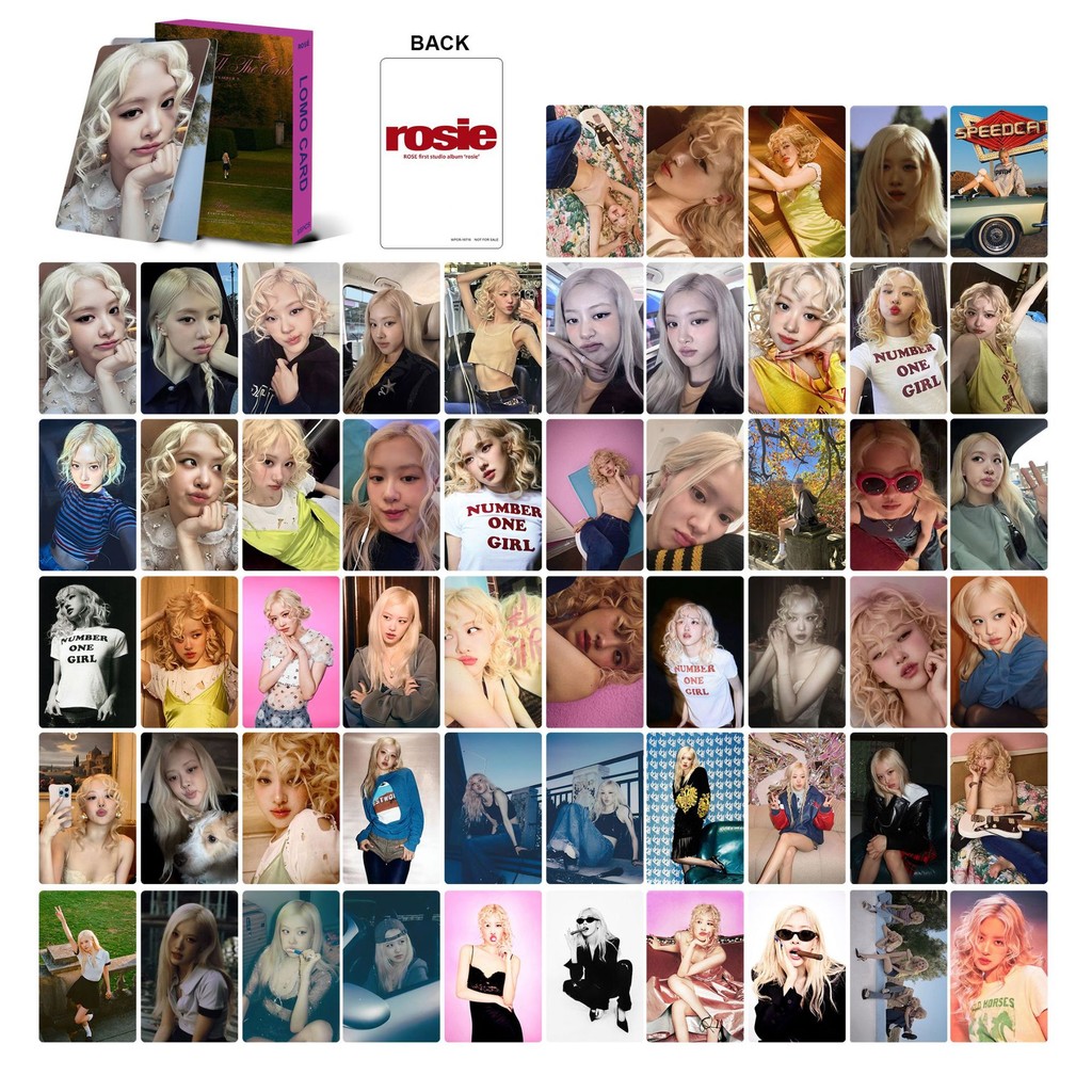 Kpop ROSE Solo Album Rosie Small Card BLACKPINK Collector Card Photo ...