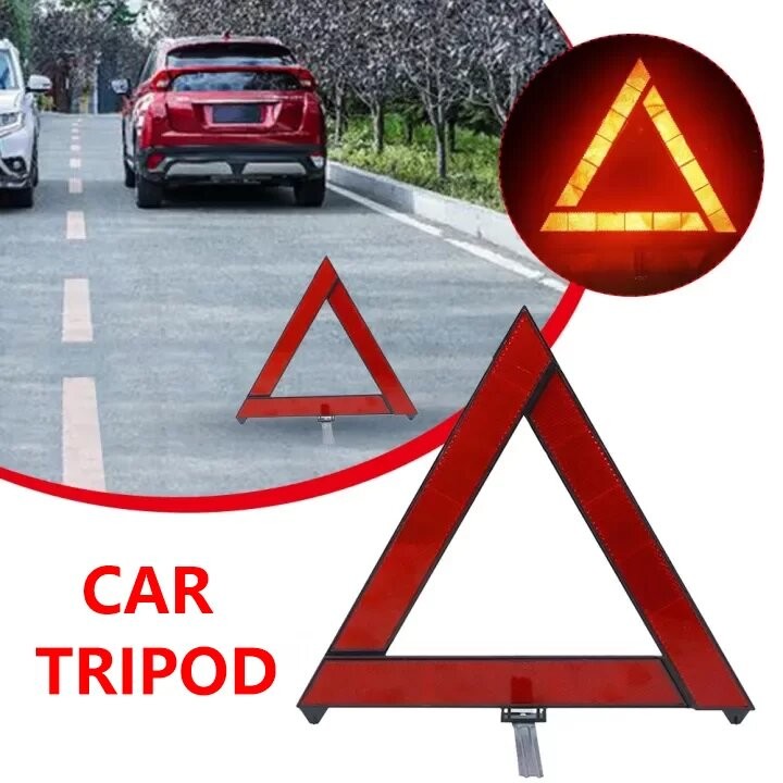 Foldable Triangle Reflector Sign Car Emergency Breakdown Safety Warning ...