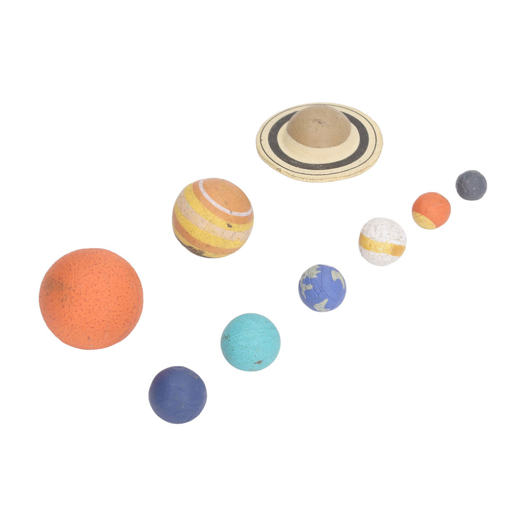 Solar System Model PVC Cute 9 Planets Figure for Kids Education Space ...