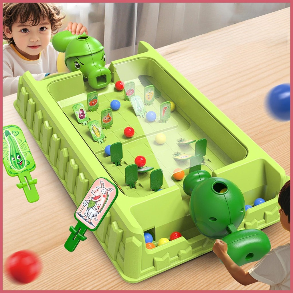 Vegetable Pinball Machine 2 Player Classic Family Board Game Colorful ...