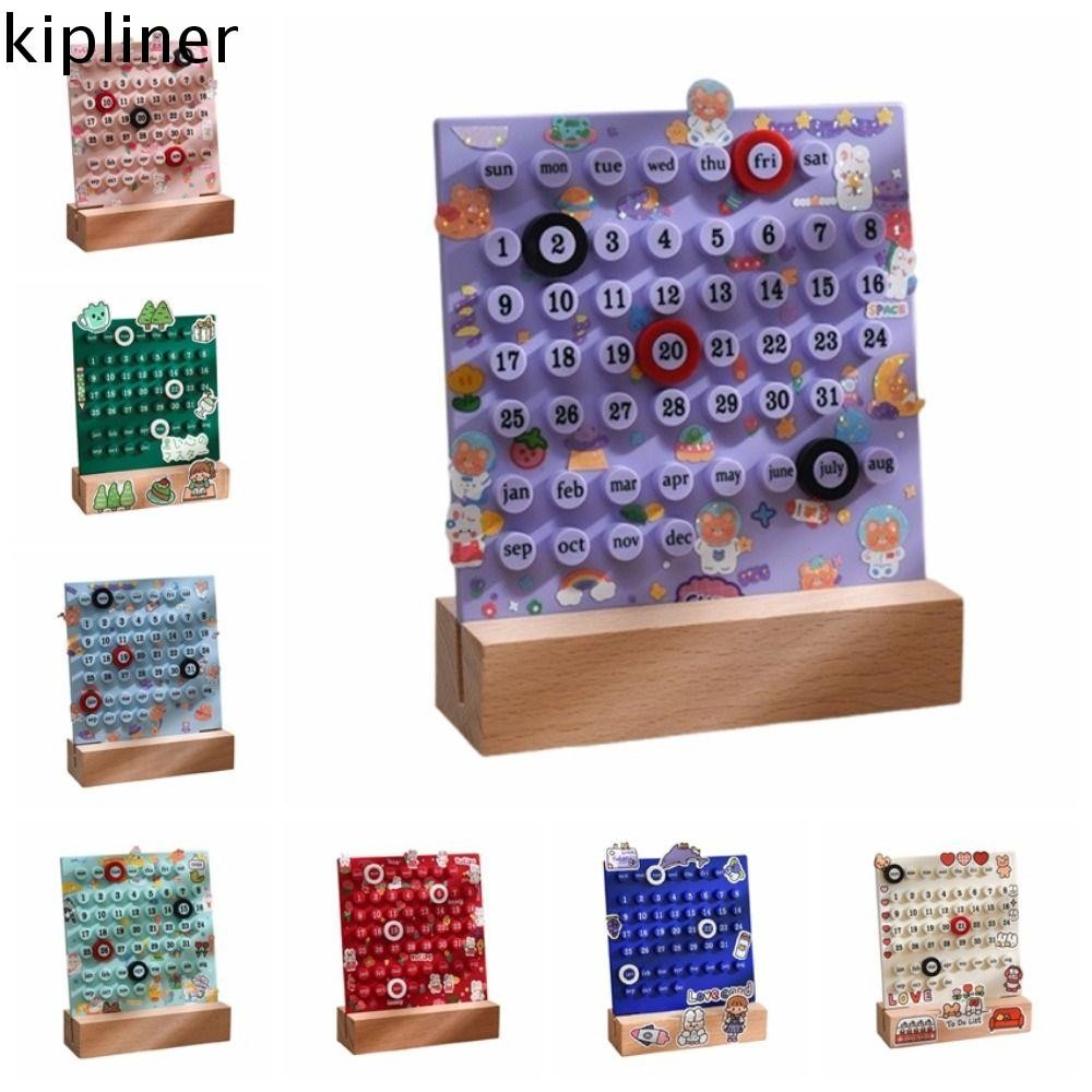 KIPLINER Cute Table Calendar, DIY Time Perpetual Creative Montessori ...