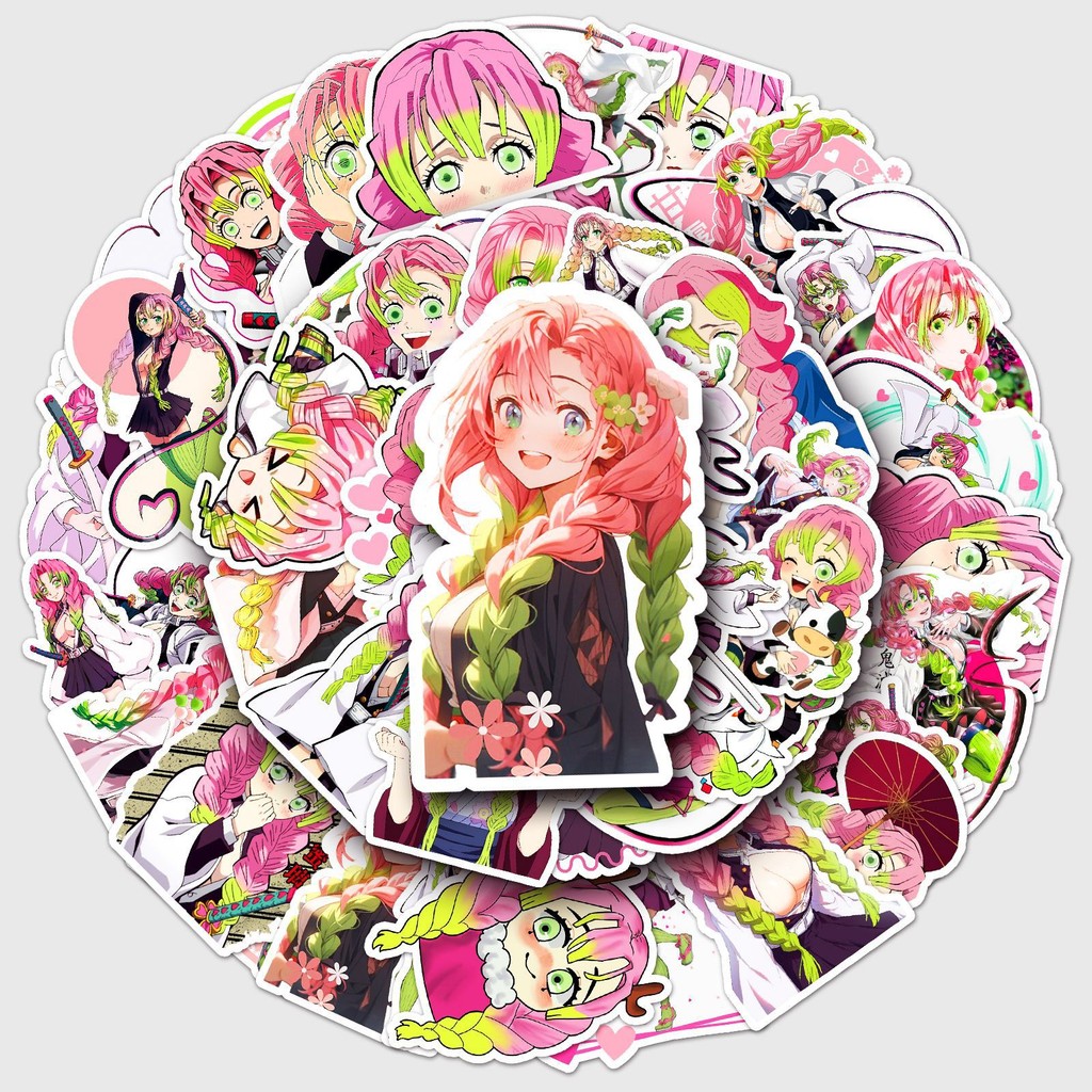 50Pcs/Set Kanroji Mitsuri Series 01 Stickers DIY Fashion Waterproof ...