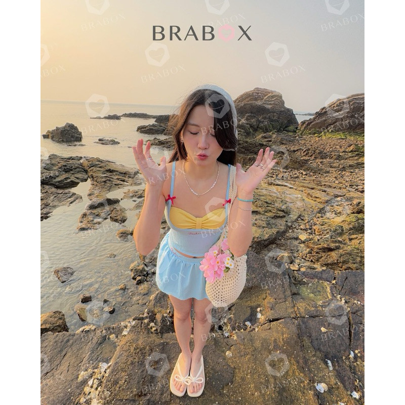 Solar Moana puffy bikini Set with skirt BRABOX BIKI42 | Shopee Philippines